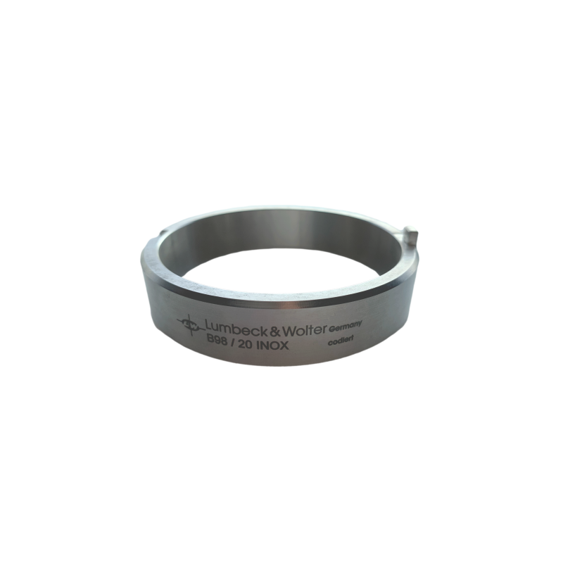 Bague inox B98 fine codée | B98 | Guy Deregnaucourt